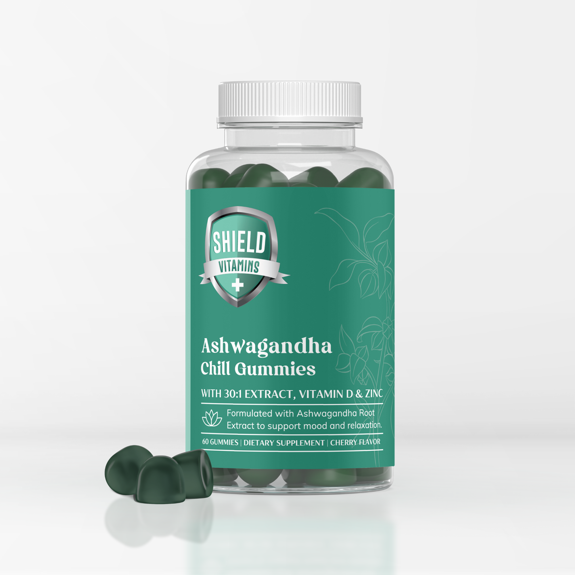 Shield Vitamins™ Ashwagandha Chill Gummies (55% OFF)